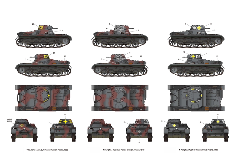 Academy 13556 German Army WWII Panzer I Ausf B Light Tank & Motorcycle ...